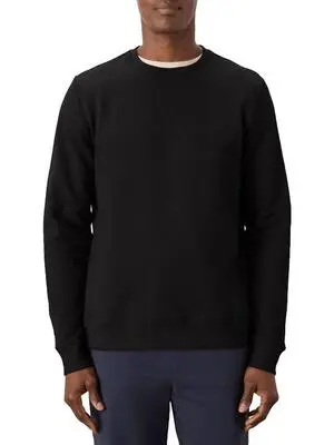 PACT Pact Organic Cotton Cloud Brushed Fleece Crew Sweatshirt Black
