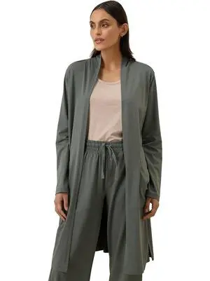 PACT Pact Organic Cotton Cool Stretch Lounge Duster Castor Grey