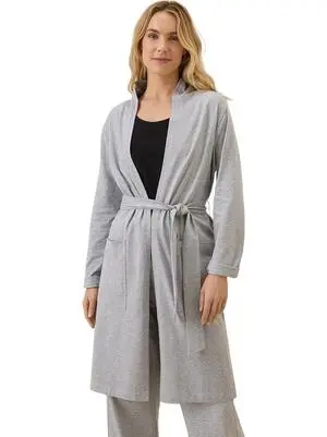 PACT Pact Organic Cotton Cool Stretch Lounge Duster Heather Grey