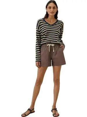 PACT Pact Organic Cotton Daily Twill Short Deep Taupe
