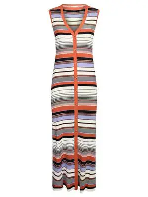 Liu Jo Striped Maxi Dress - Red