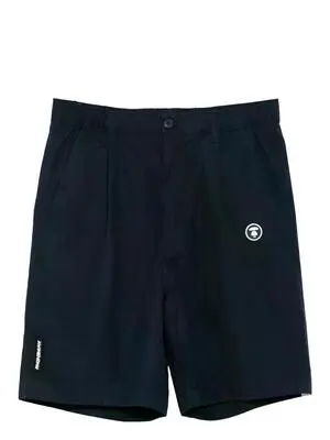 AAPE BY *A BATHING APE® Moonface Logo Shorts - Blue