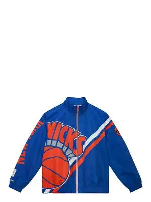 Mitchell & Ness New York Knicks Warm-up Track Jacket - Blue