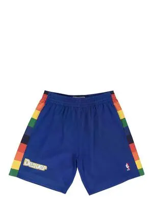 Mitchell & Ness 1991/92 Denver Nuggets Swingman Basketball Shorts - Blue