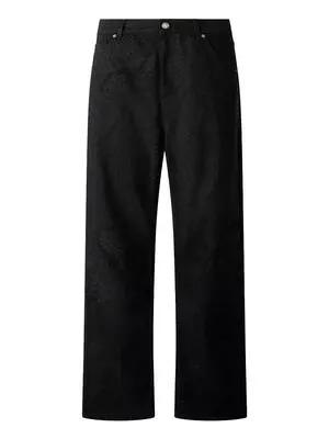 Roberto Cavalli Printed Trousers - Black
