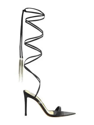 Alexandre Vauthier 111mm Lace-up Sandals - Black