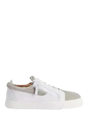GIUSEPPE ZANOTTI Frankie Double-zip Low-top Sneakers - Grey