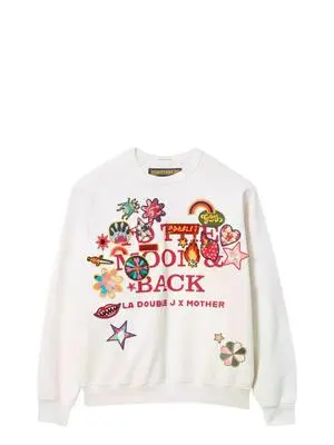 La DoubleJ X Mother Logo-print Sweatshirt - White
