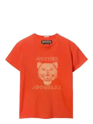 La DoubleJ X Mother Printed T-shirt - Orange
