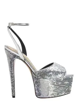 Alexandre Vauthier 160mm Sequin-embellished Sandals - Silver