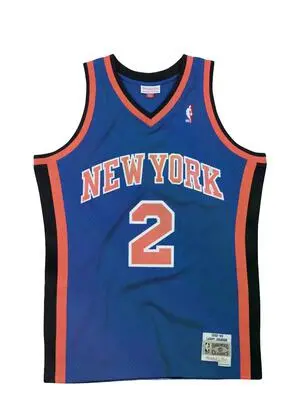 Mitchell & Ness New York Knicks Larry Johnson Swingman Jersey - Blue