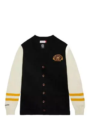 Mitchell & Ness Nhl Bruins 100th Anniversary Cardigan - Black