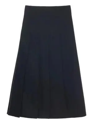 Studio Nicholson Pleated Asymmetric Skirt - Black