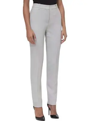 Emporio Armani High-waisted Slim Trousers - Grey
