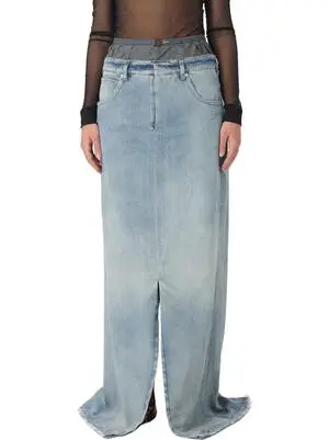 MAISON MARGIELA Denim Maxi Skirt - Blue