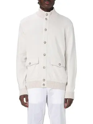 FAY Button-detailed Sweater - Mastic