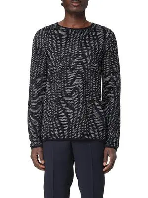 Giorgio Armani Textured Pullover - Blue