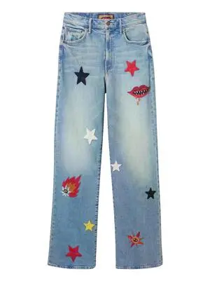 La DoubleJ X Mother The Maven Sneak Jeans - Blue