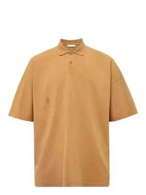 JW Anderson Anchor-print Polo Shirt - Brown
