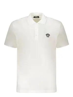 Versace Cotton Polo Shirt - White