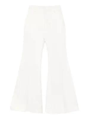 Nina Ricci Flared Trousers - Neutrals
