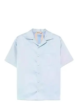 N°21 Nº21 Satin Camp Collar Shirt