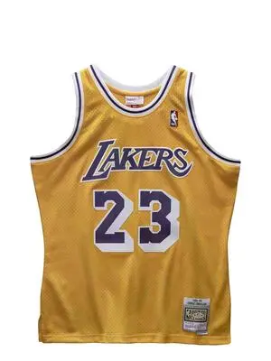 Mitchell & Ness 1994/95 Hardwood Classics Cedric Ceballos Los Angeles Lakers Swingman Jersey - Yellow