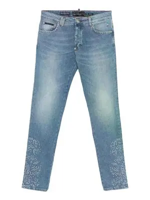 Philipp Plein Stud-embellished Jeans - Blue