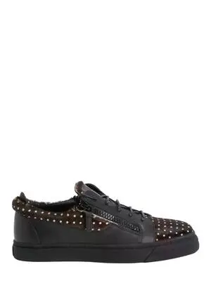 GIUSEPPE ZANOTTI Frankie Double-zip Low-top Sneakers - Black