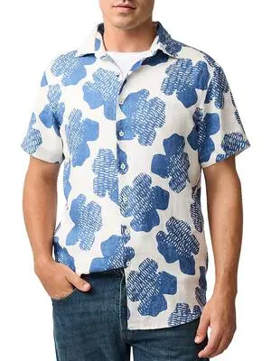 Rodd & Gunn Donnelly Linen Floral Print Shirt - Regatta