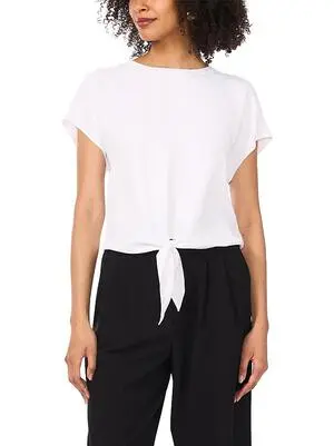 Vince Camuto Tie Hem Top - Ultra White