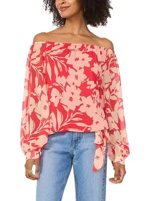 Vince Camuto Off-the-shoulder Top - Cayenne