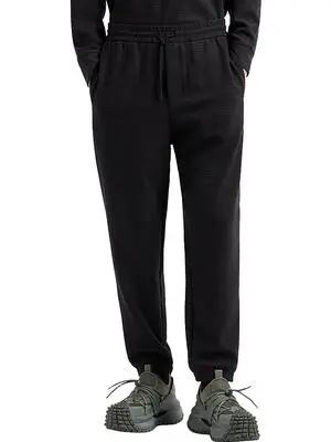 Emporio Armani Jacquard Logo Joggers - Black Beauty