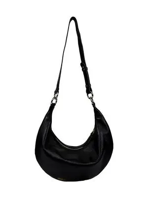 HYER GOODS Convertible Hobo Ring Bag - Black/gold