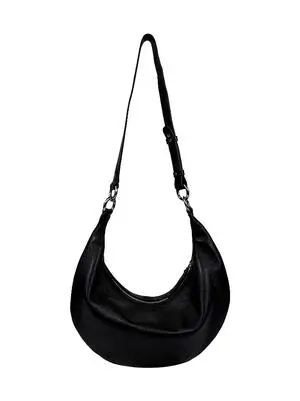 HYER GOODS Convertible Hobo Ring Bag - Black/silver