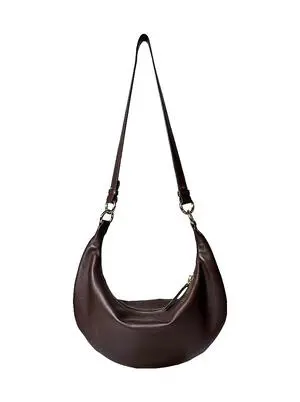HYER GOODS Convertible Hobo Ring Bag - Chocolate