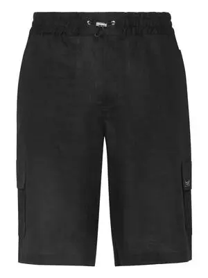 Philipp Plein Cargo Shorts - Black
