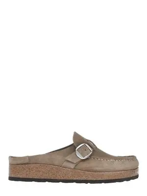 BIRKENSTOCK Buckley Suede Clogs - Gray Taupe