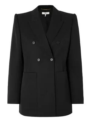 Chloé Double-breasted Wool Blazer - Black