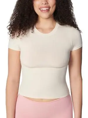 FLORENCE BY MILLS Softie Cotton-Blend Tee Whitecap Grey