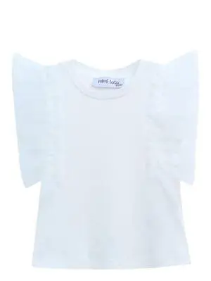 MIMI TUTU Mimi Tutu Tulle Frill T-Shirt White
