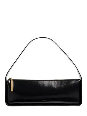 Khaite Lori Baguette Leather Shoulder Bag - Black