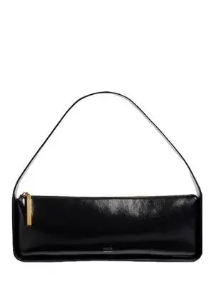 Khaite Lori Baguette Leather Shoulder Bag - Black