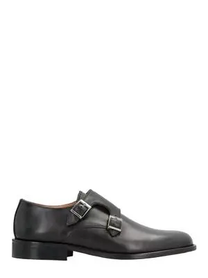 BRUNO MAGLI Bruno Magli Smooth Leather Monk Shoes