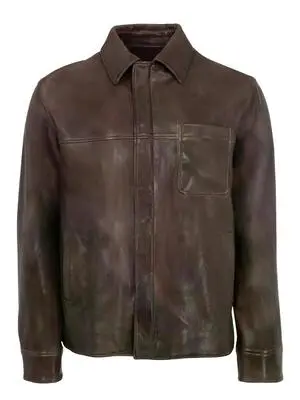 Loewe Leather Jacket - Brown