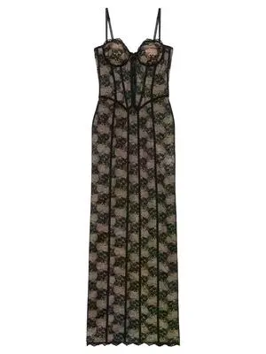 Giuseppe Di Morabito Floral-lace Gown - Black