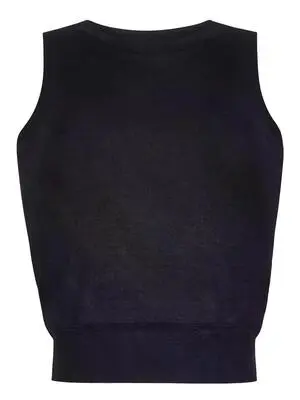 Adam Lippes Shell Fine-knit Top - Black