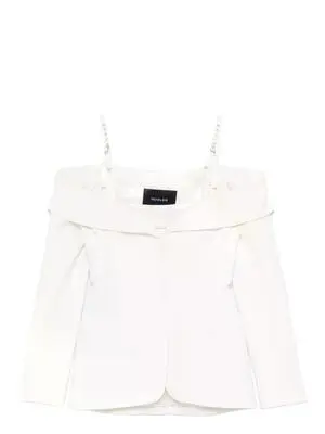 MUGLER Fitted Jacket - White