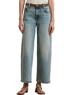 Ralph Lauren Crop Wide Leg Jeans - Alicia Wash
