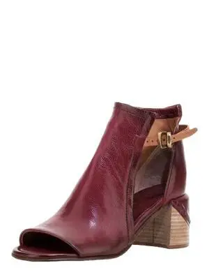 A.S.98 Maxwell Open Toe Bootie - Ruby